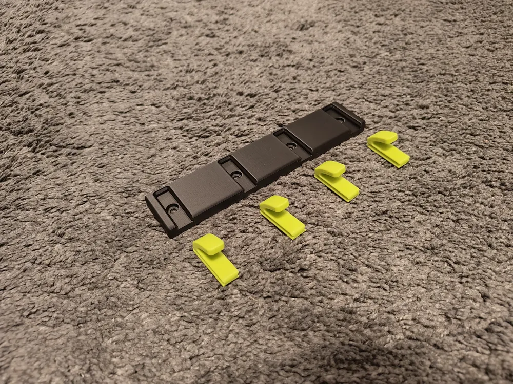 Modular Wall Hook Rack by brgl MakerWorld: Download Free 3D Models