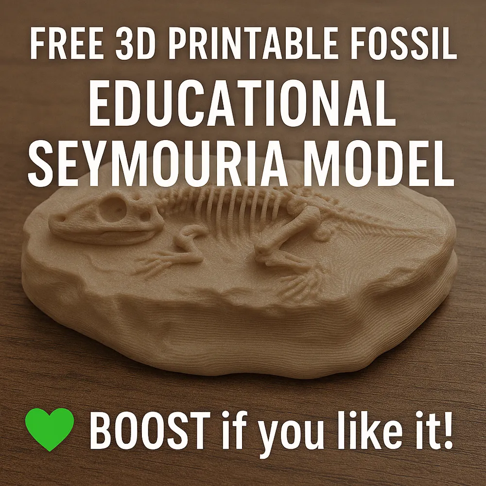 Seymouria Fossil Replica – Educational 3D Model by Boost MakerWorld ...