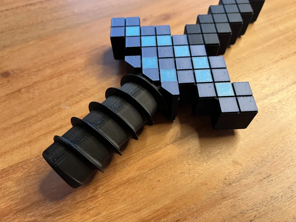 Minecraft Noodle Sword foam sword pool by Gorilla MakerWorld: Download ...