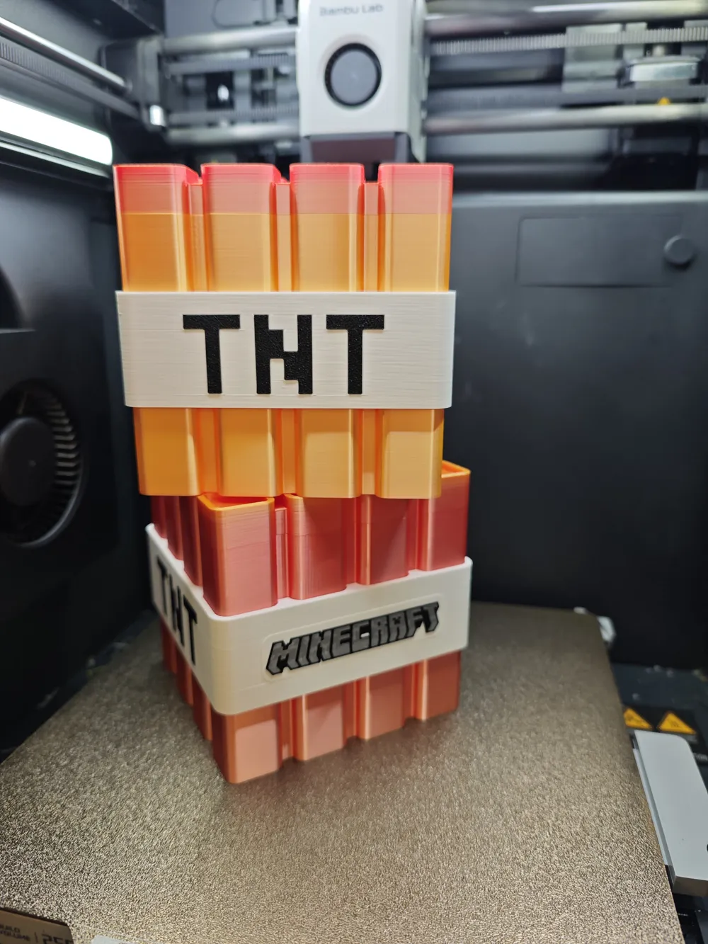 Minecraft TNT popcorn box by MaerMakerWorld: Download Free 3D Models