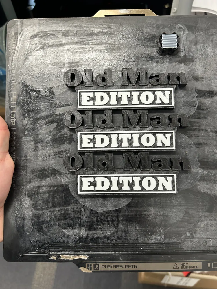 Old Man Edition Emblem by patrickbryant1996 MakerWorld: Download Free ...