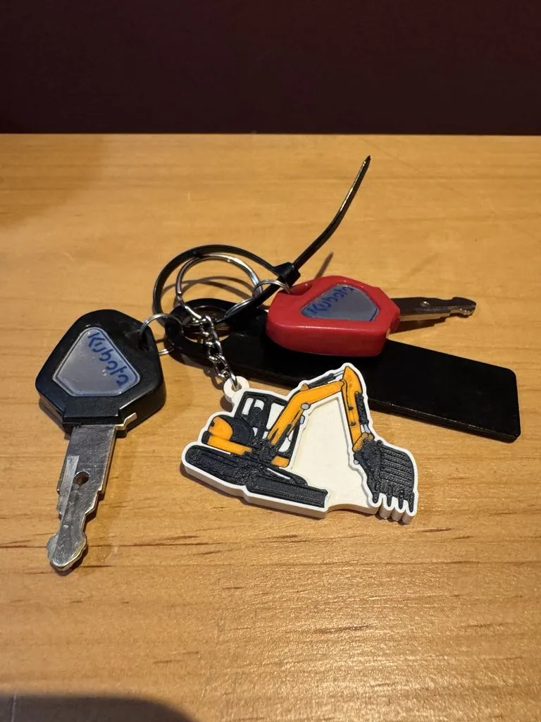 Excavator Key Chain by Studio3D MakerWorld: Download Free 3D Models