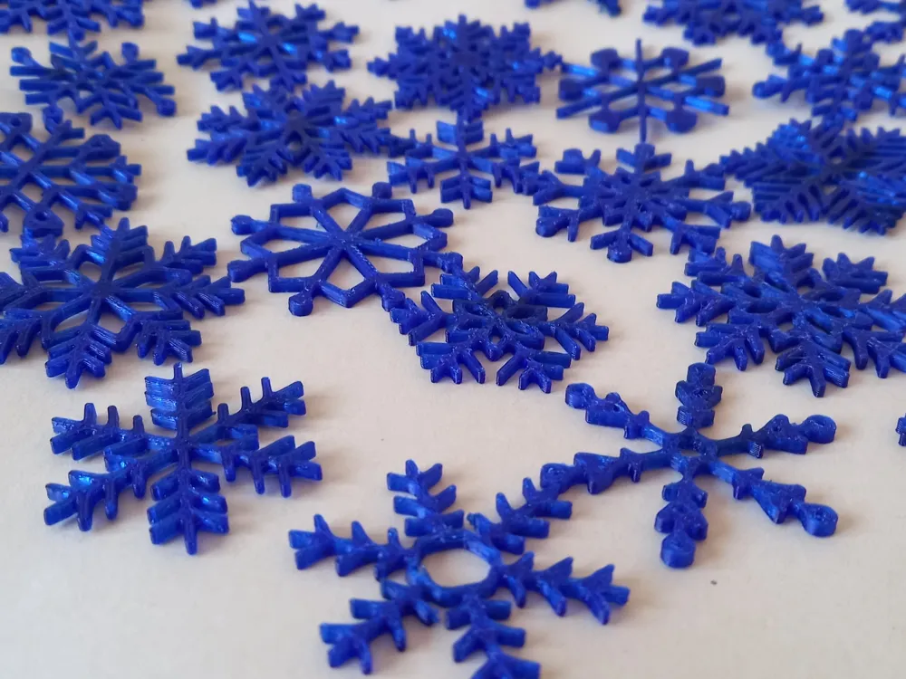 Winter Snowflakes set - Free 3D Print Model - MakerWorld