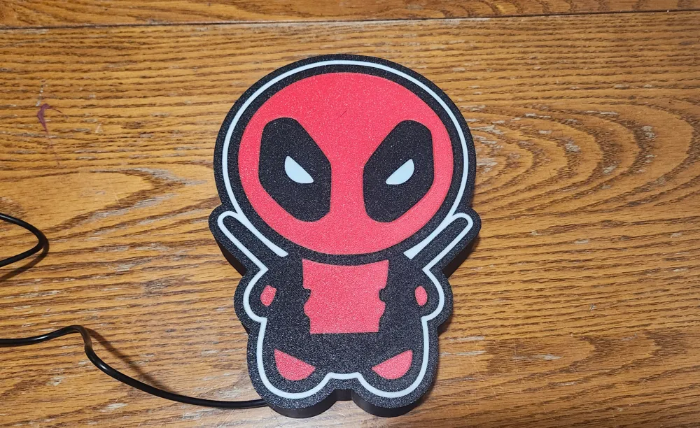 DeadPool Light Box by Sean's Crazy Customs - MakerWorld
