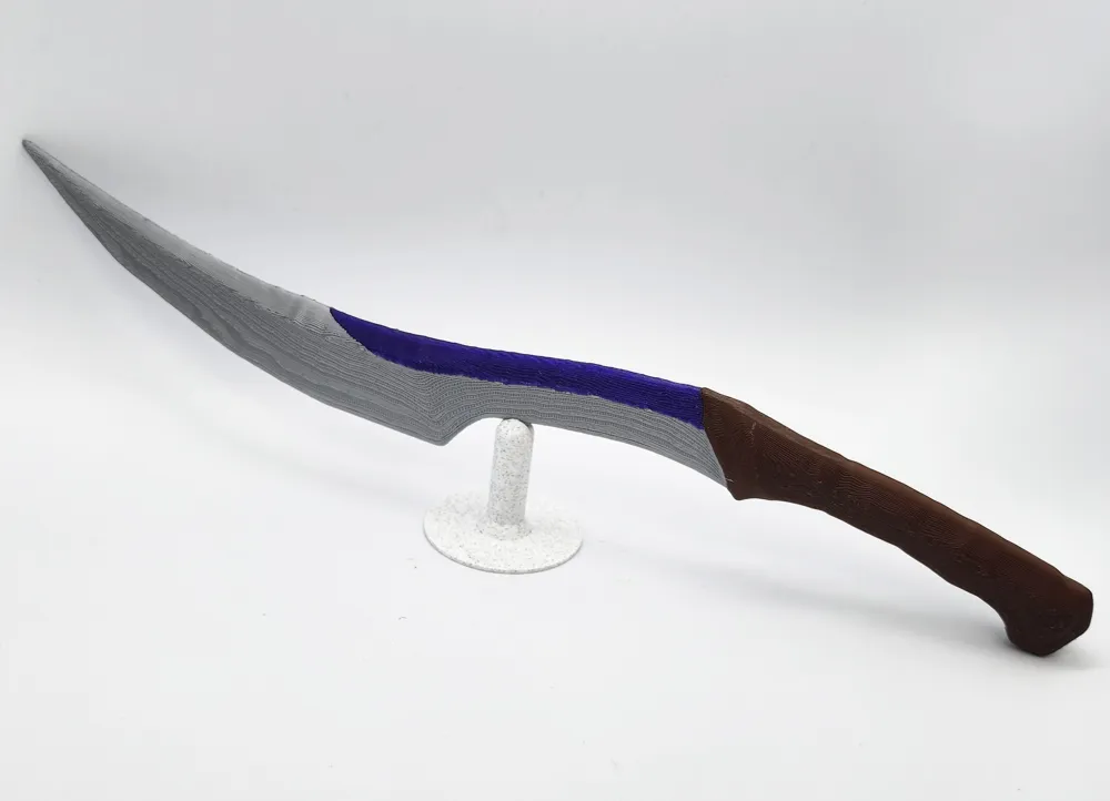 Bloodthirst Dagger Warcraft No Supports AMS by Triple G Workshop MakerWorld: Download Free 3D Models