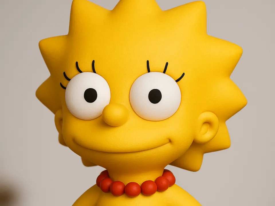 Lisa Simpson - Os Simpsons - Modelo Adorável por Pablo Printcasco MakerWorld: Baixe modelos 3D ...