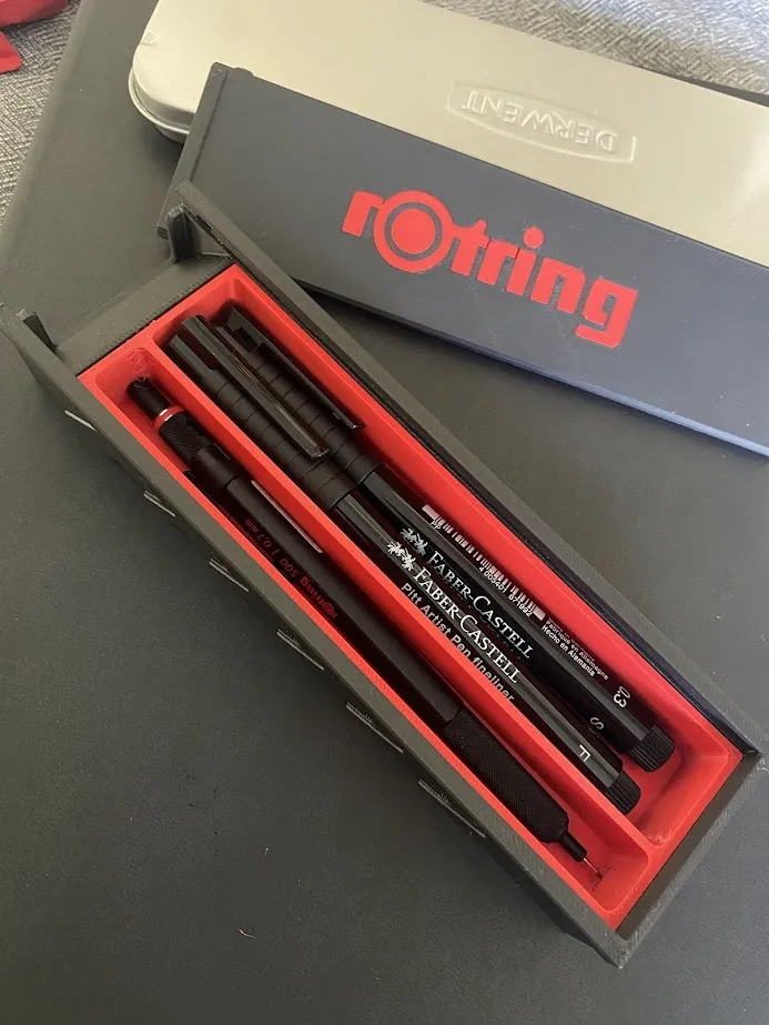 Rotring / Mechanical Pencil Case Box by JT40 3DMakerWorld: Download ...