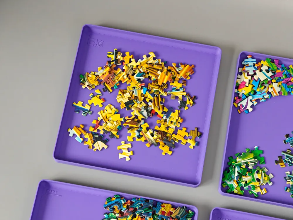 Jigsaw puzzle sorting trays. Nestable! by GK Design MakerWorld ...