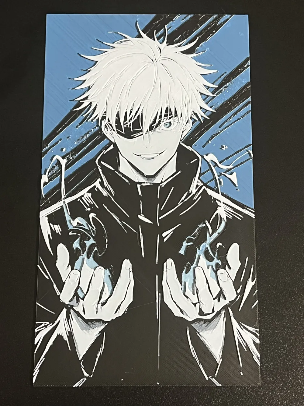 Gojo Jujutsu Kaisen Hueforge - Free 3D Print Model - MakerWorld