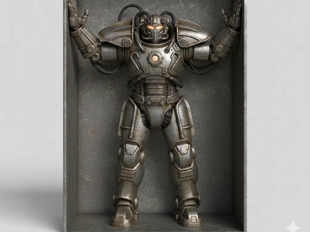 Book Nook - Fallout Power Armor - Free 3D Print Model - MakerWorld