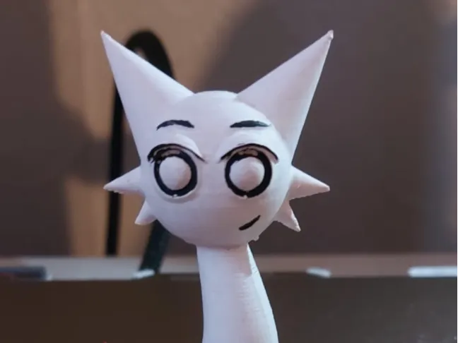 Sprunki White AKA Wenda The Sprunki Figure - Free 3D Print Model ...