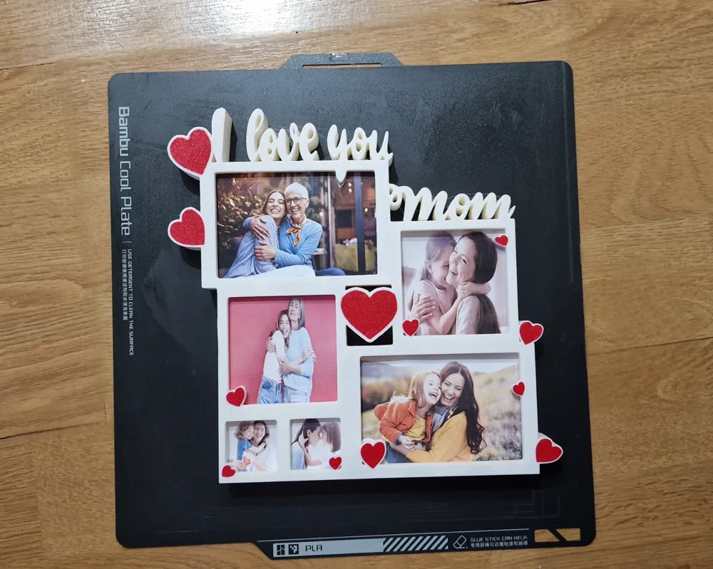 Photo Frame I Love You Mom by darvil66 MakerWorld: Download Free 3D Models