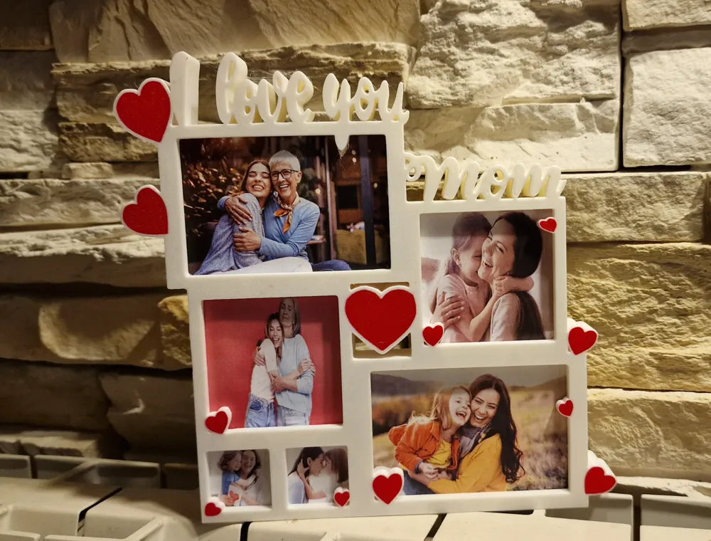Photo Frame I Love You Mom by darvil66 MakerWorld: Download Free 3D Models