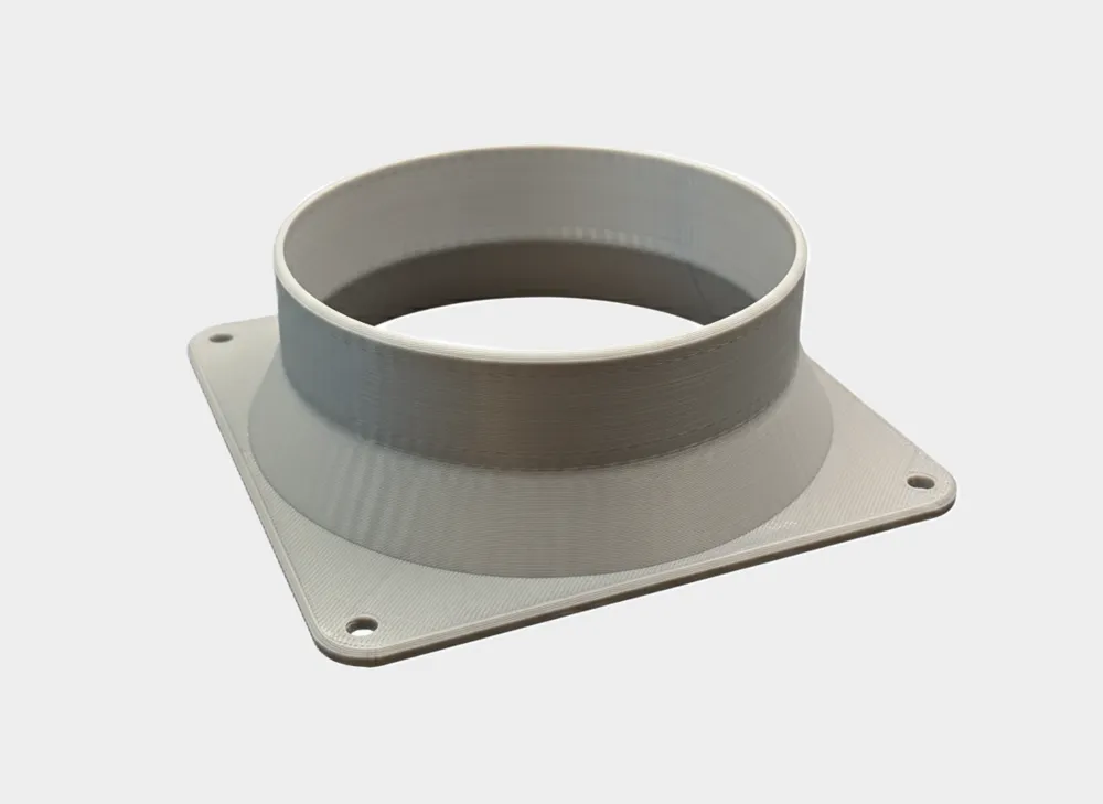 4 Inch Vent Hose to 120mm PC Fan Adapter - Free 3D Print Model - MakerWorld