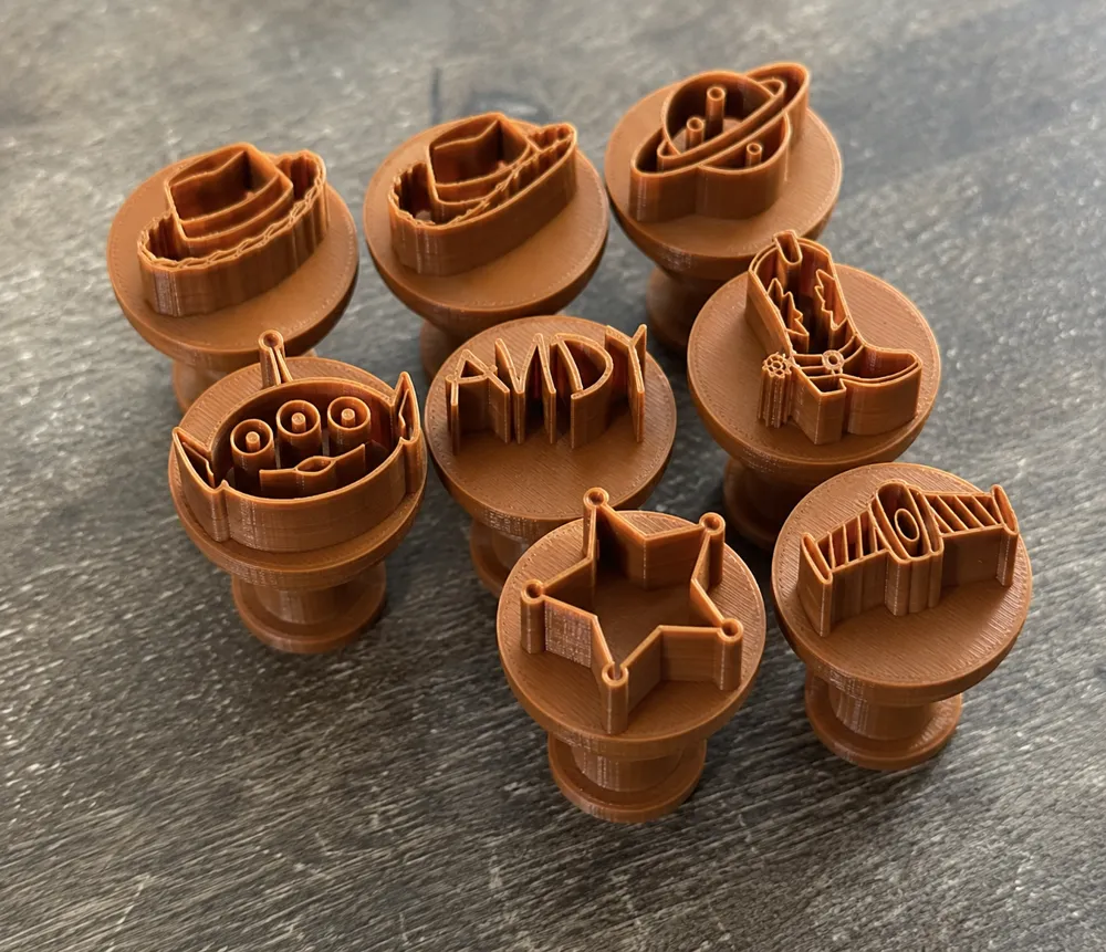 Toy Story brigadeiro or clay stamps - Free 3D Print Model - MakerWorld