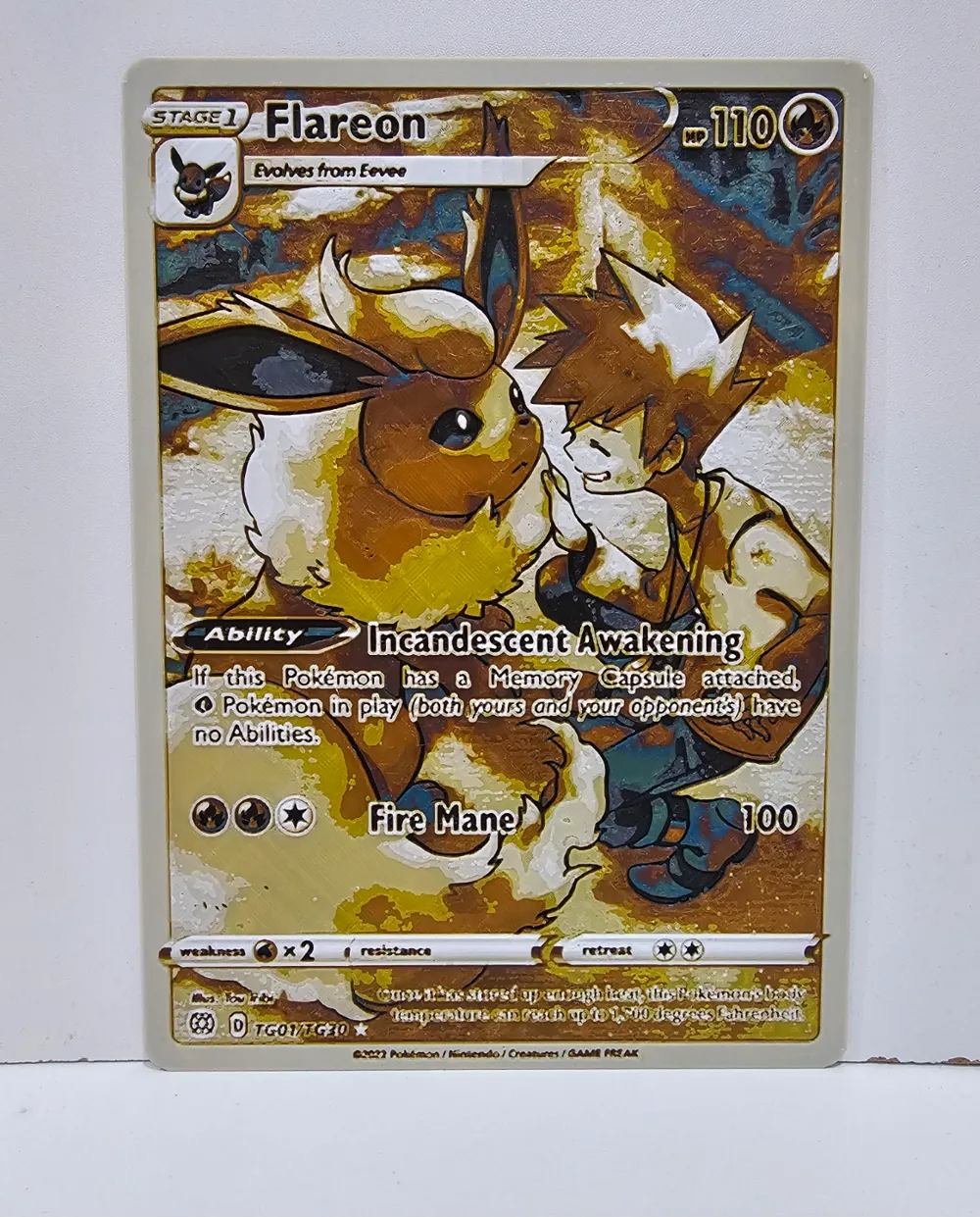 Hueforge Flareon Brilliant Stars Card by TazzPB - MakerWorld