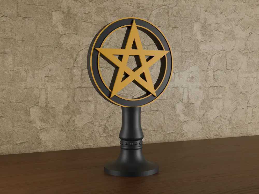 Pentagram Ritual Stand by Balbus - MakerWorld