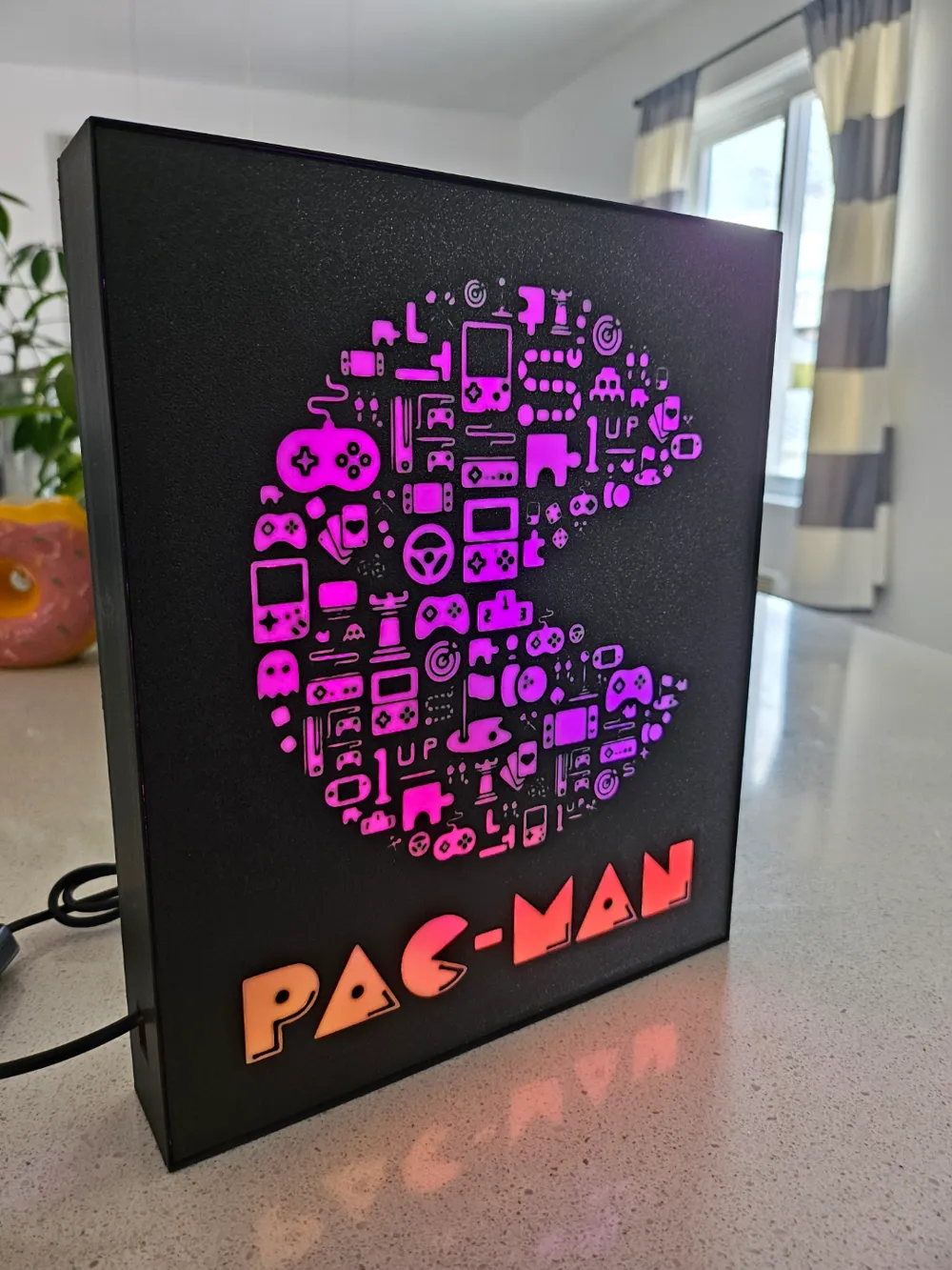 Pac-Man-Gaming LED Lamp by Tommy Gun - MakerWorld