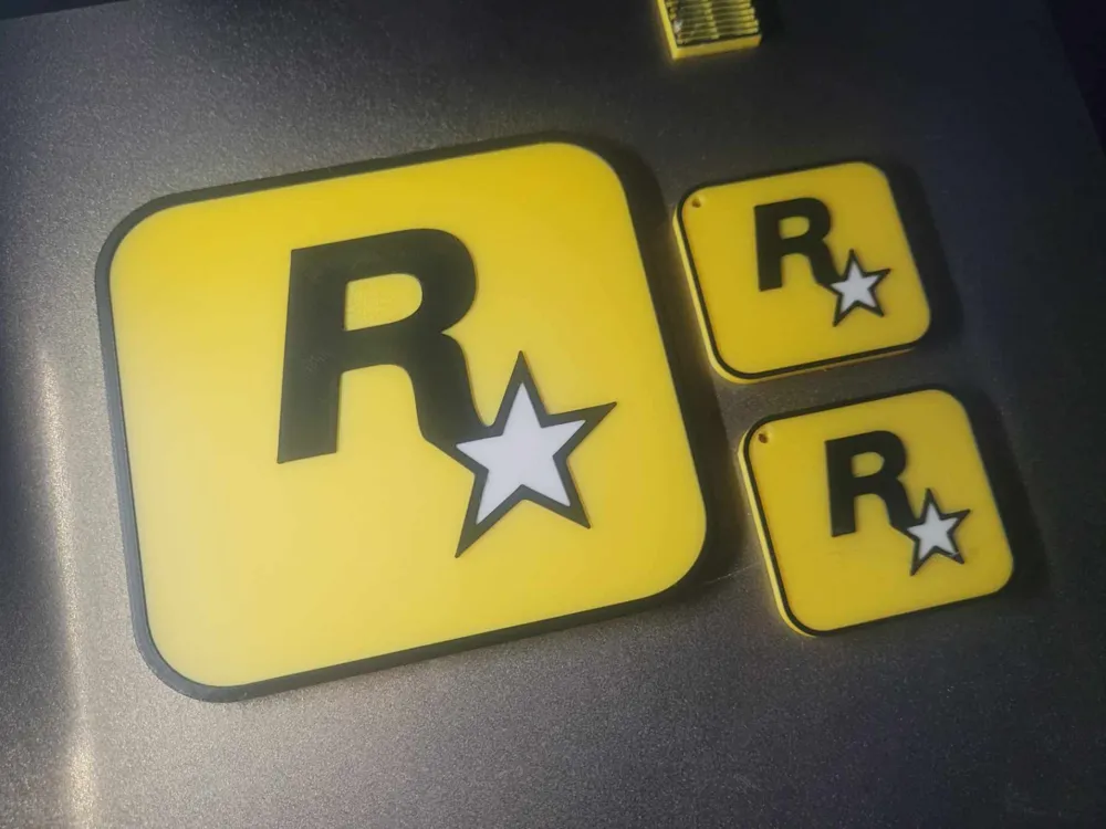 RockStar Games Logo Decal Magnet and Keychain GTA by phillipjfry ...