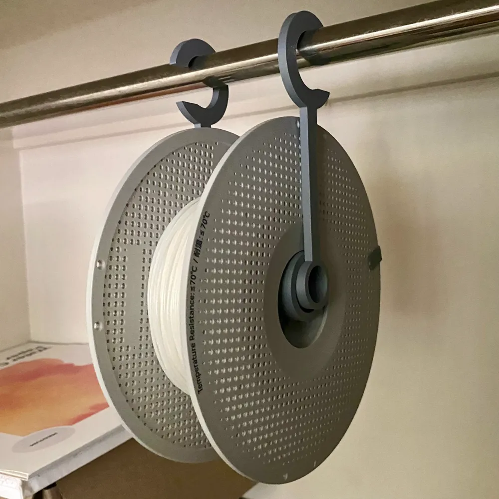 Bambu Lab Spool Hanger, robe/closet by ThisOldFatBloke - MakerWorld
