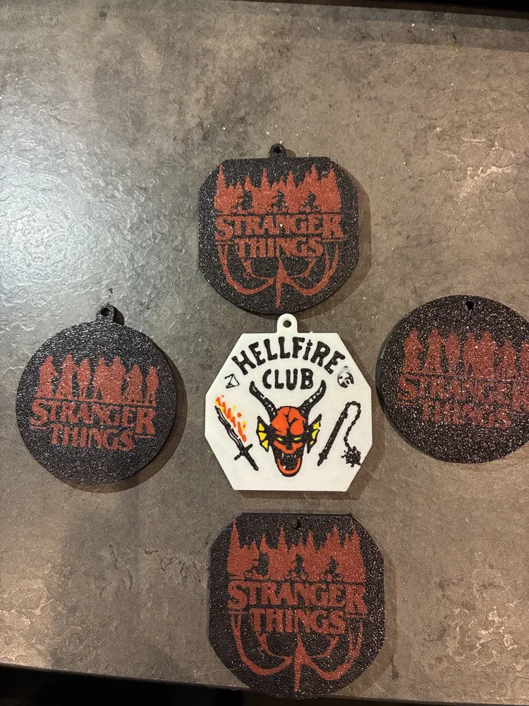 Stranger things Keychain models - Free 3D Print Model - MakerWorld