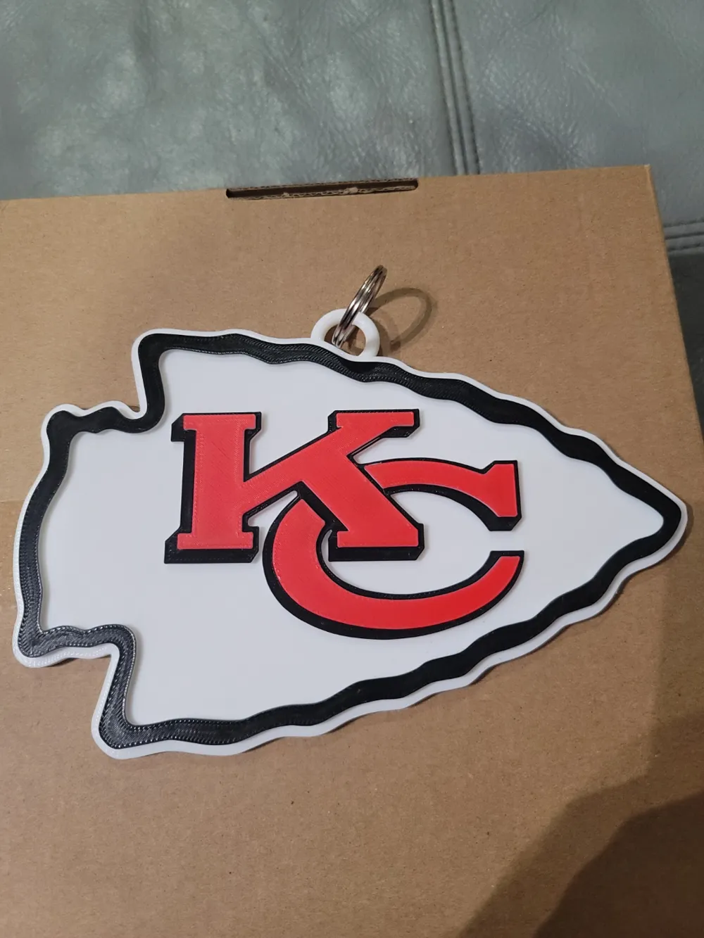 Kansas City Chiefs 3d logo 180mm series by mercadogarzas - MakerWorld