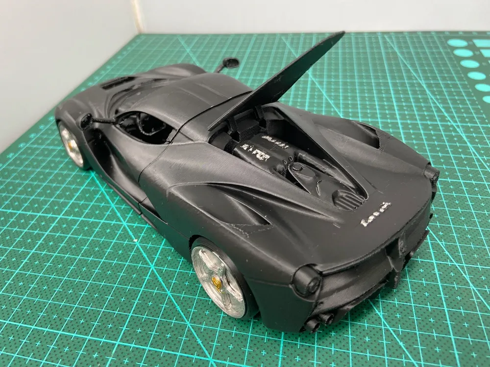 【Ferrari LaFerrari】Ferrari LaFerrari 1/24 Scale Body with Interior/Movable Tires by SAMPAN棱界复刻 ...
