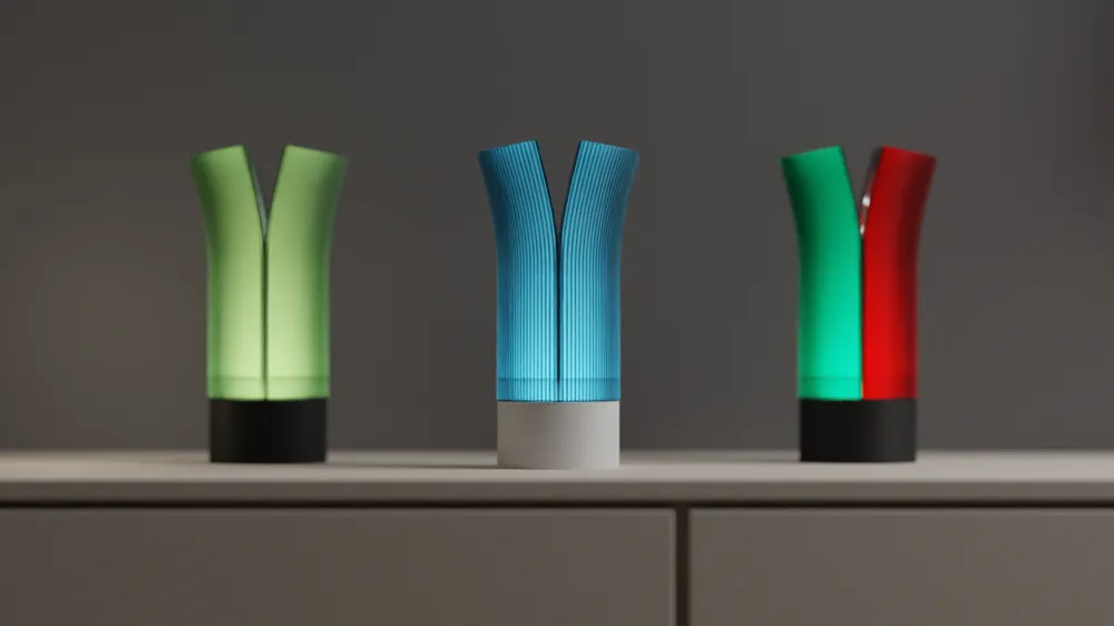 Contemporary Minimalist Lamp Modern RGB Desk Lamp by Abstractia Design ...