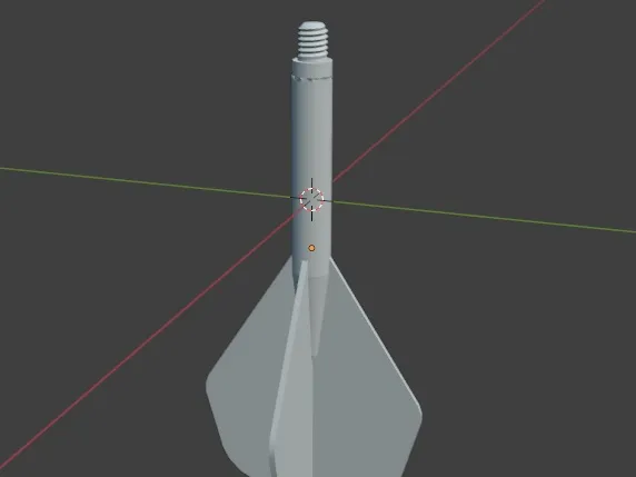 Dart shaft with flight BA2 V1.1 - Free 3D Print Model - MakerWorld