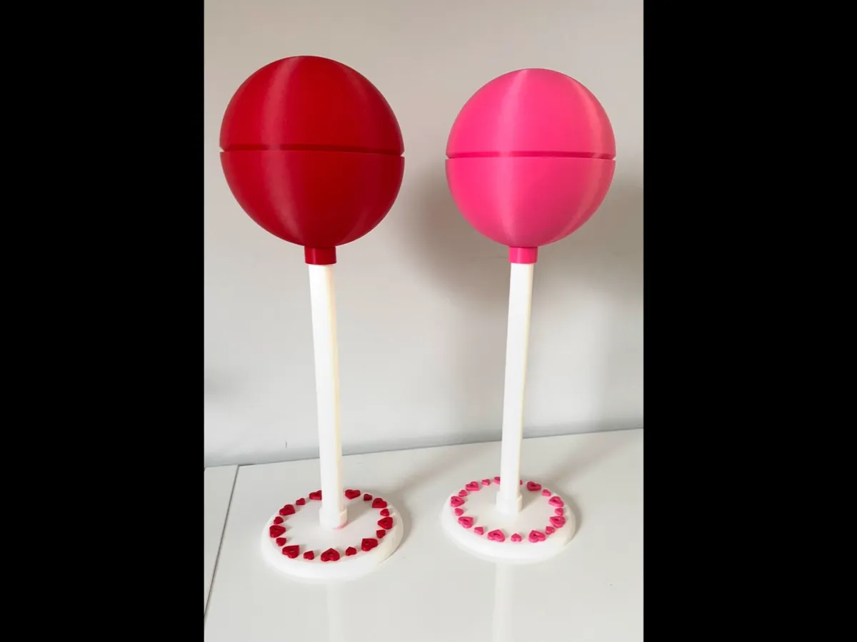 Lecca-lecca gigante riempibile - San Valentino - Modello di stampa 3D ...