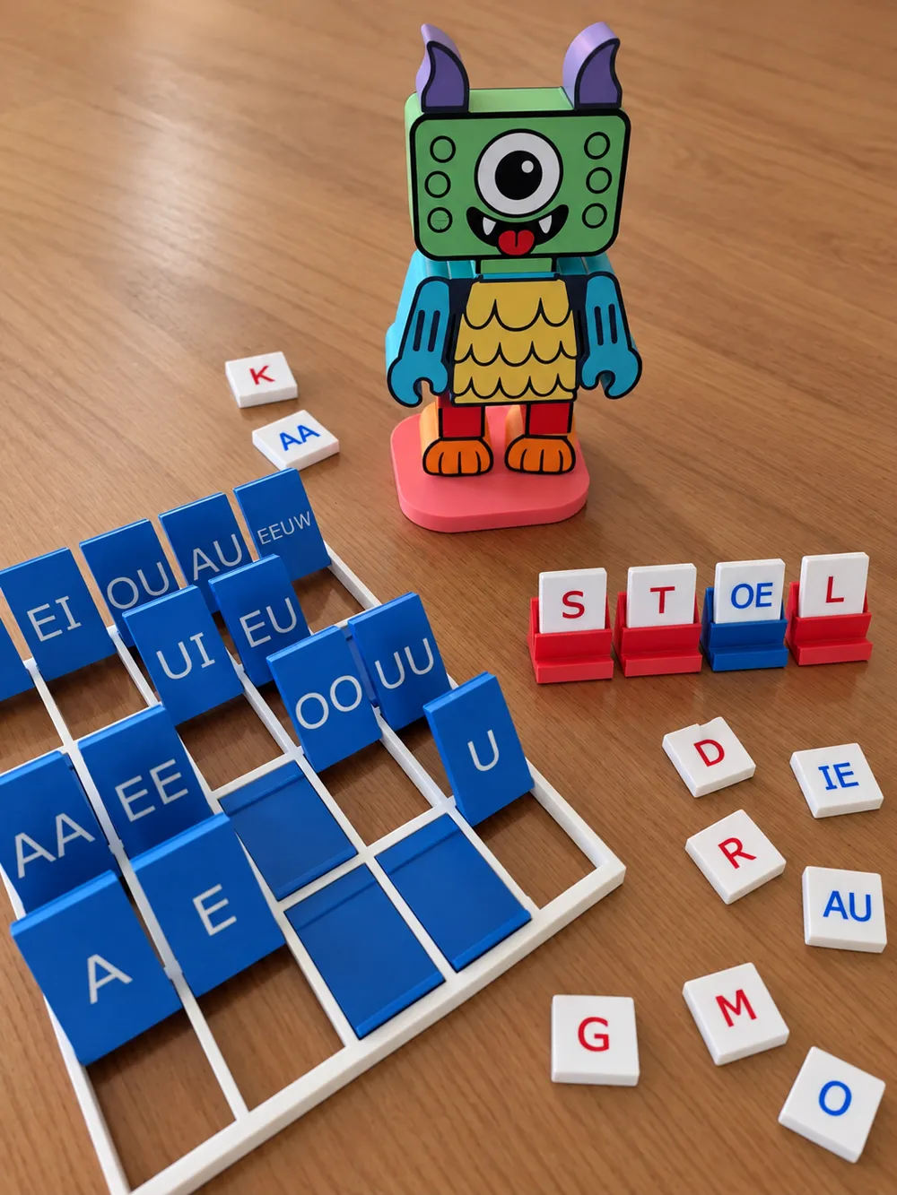 Lettermonster letter game hangman word building - Free 3D Print Model ...