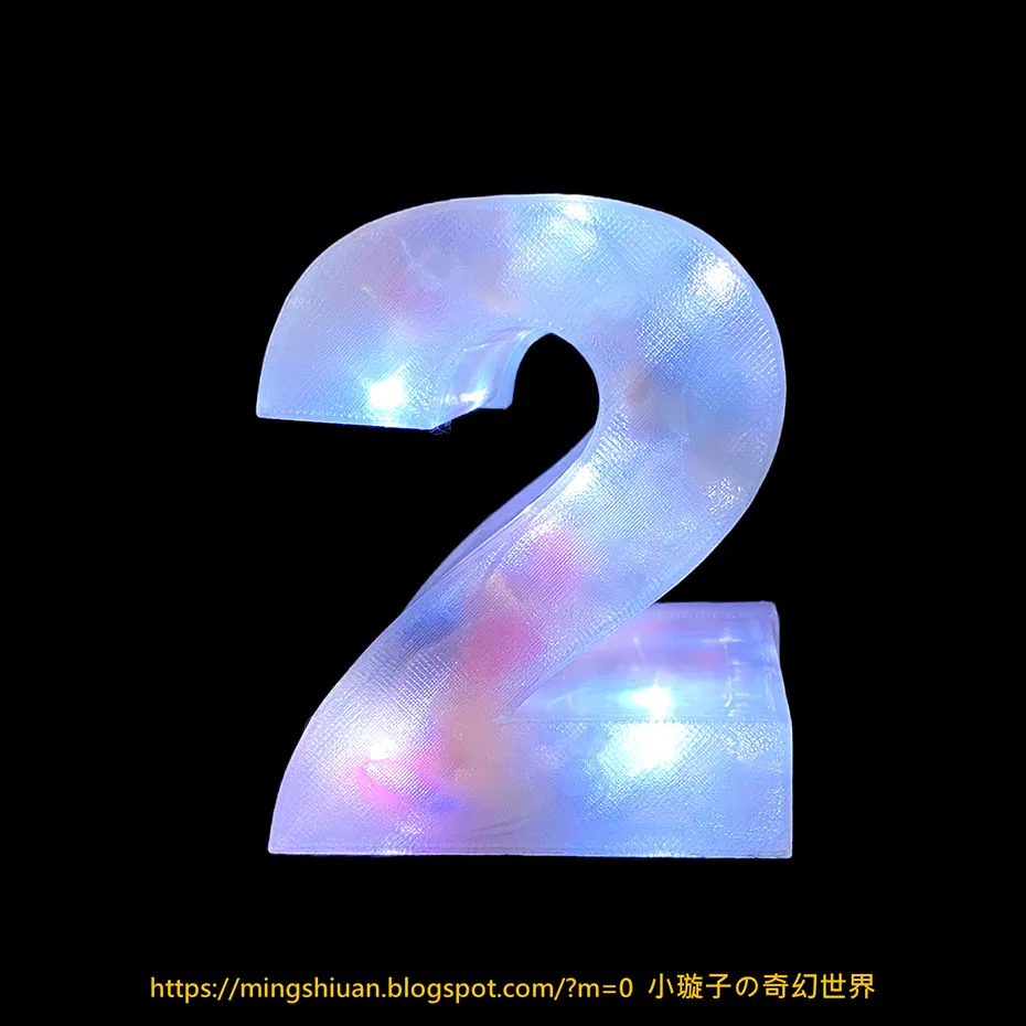 Number 2 Scrap storage box / Number light box by mingshiuan99 - MakerWorld