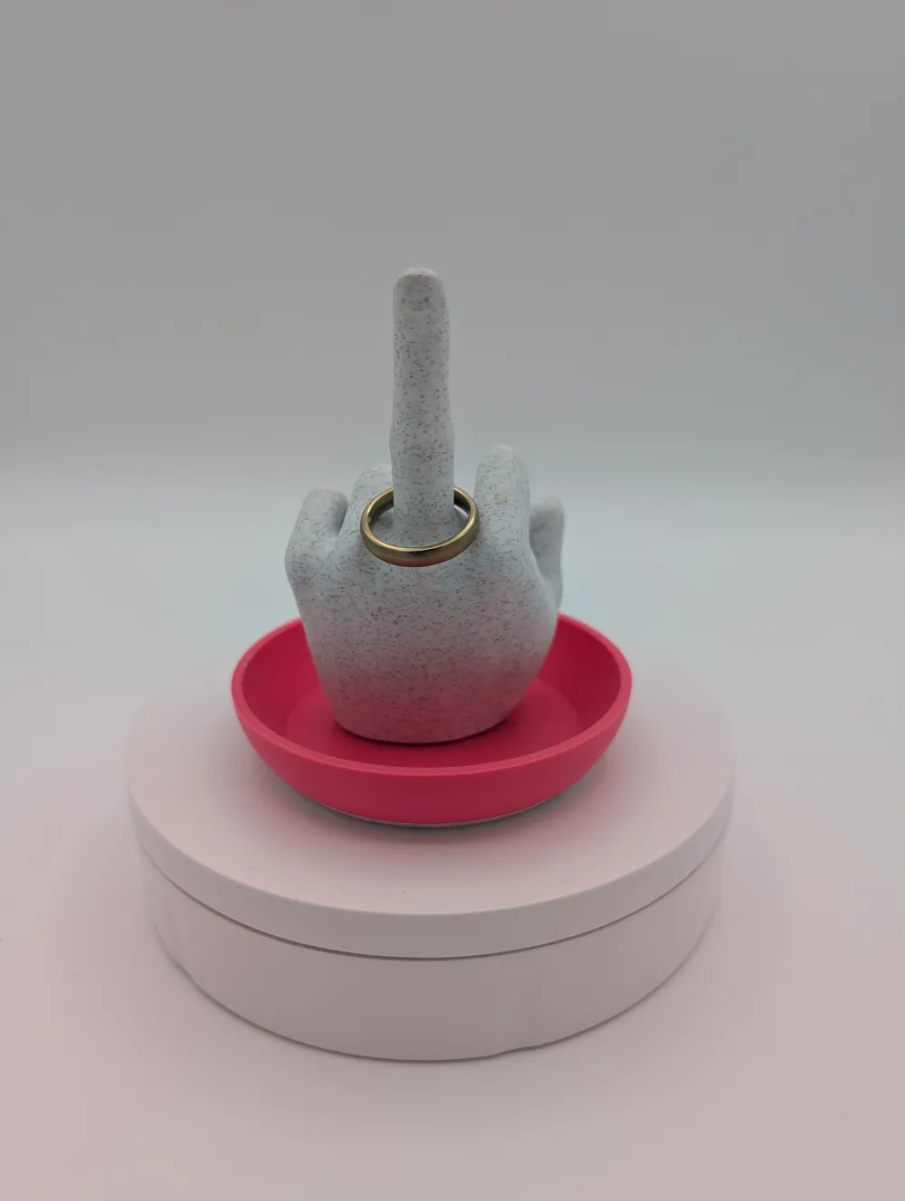 Middle Finger Ring Holder and Jewelry Dish - Free 3D Print Model ...