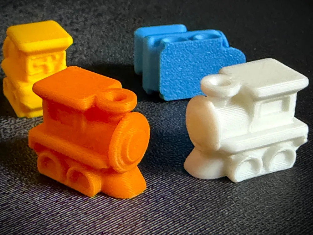 Mini Trains for Mexican Train Domino Game Token - Free 3D Print Model ...