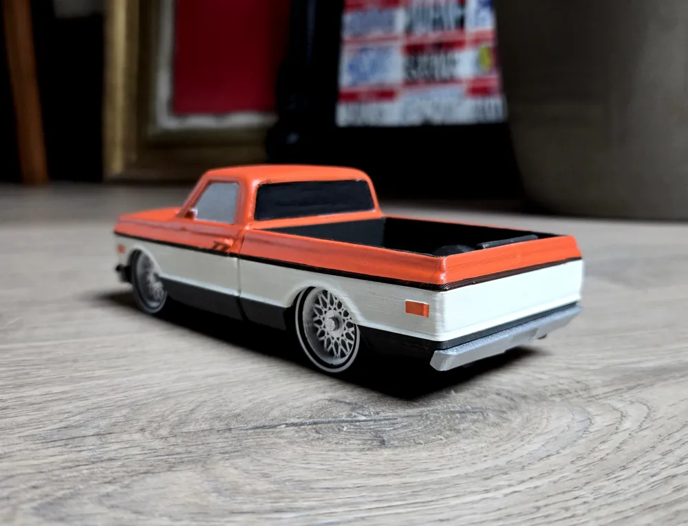 1971 Chevrolet C10 Cheyenne Pickup Truck - Free 3D Print Model - MakerWorld