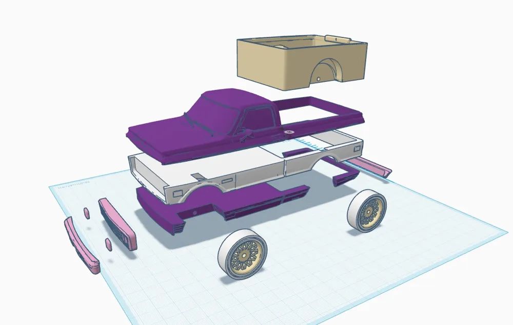 1971 Chevrolet C10 Cheyenne Pickup Truck - Free 3D Print Model - MakerWorld