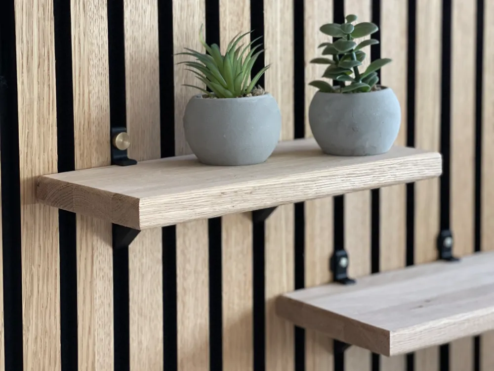 Minimalistic wooden shelf - Acoustic wall panels by Skovby MakerWorld ...