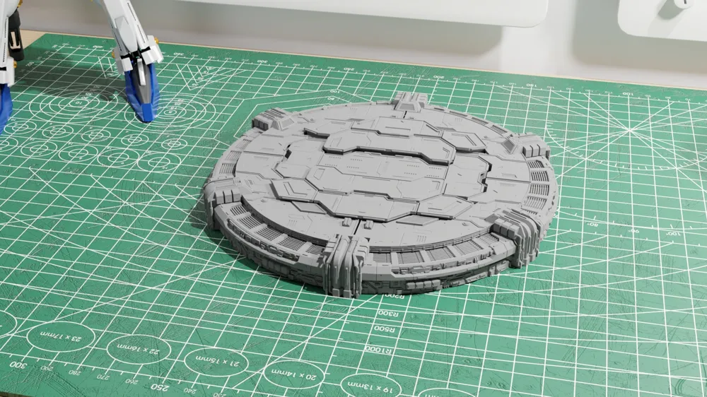 Sci-fi mecha base by 小川 MakerWorld: Download Free 3D Models