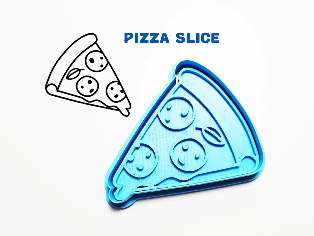 Pizza Slice Cookie Cutter / Stamp by Banani MakerWorld: Download Free ...