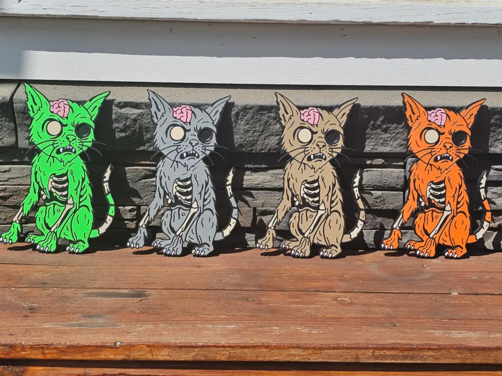 Zombie Cat - Display, Wall, Shelf, Horror by Ahkikiw MakerWorld ...