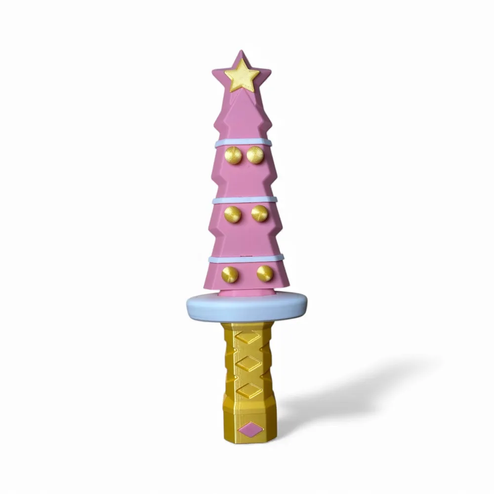 Gingerbread / Christmas Tree Sword (No AMS) - Free 3D Print Model ...