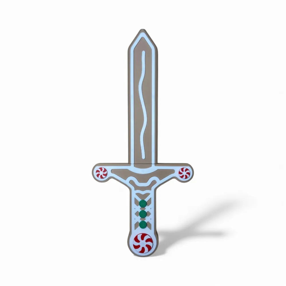 Gingerbread / Christmas Tree Sword (No AMS) - Free 3D Print Model ...