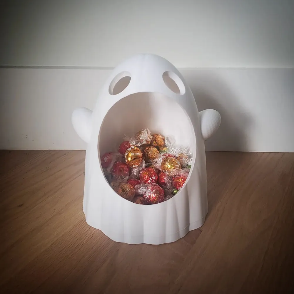 Halloween Ghost Candy Bowl by Jefflynn - MakerWorld