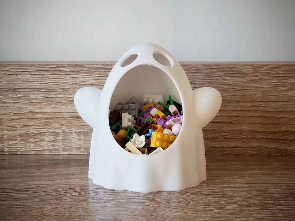 Halloween Ghost Candy Bowl by Jefflynn - MakerWorld