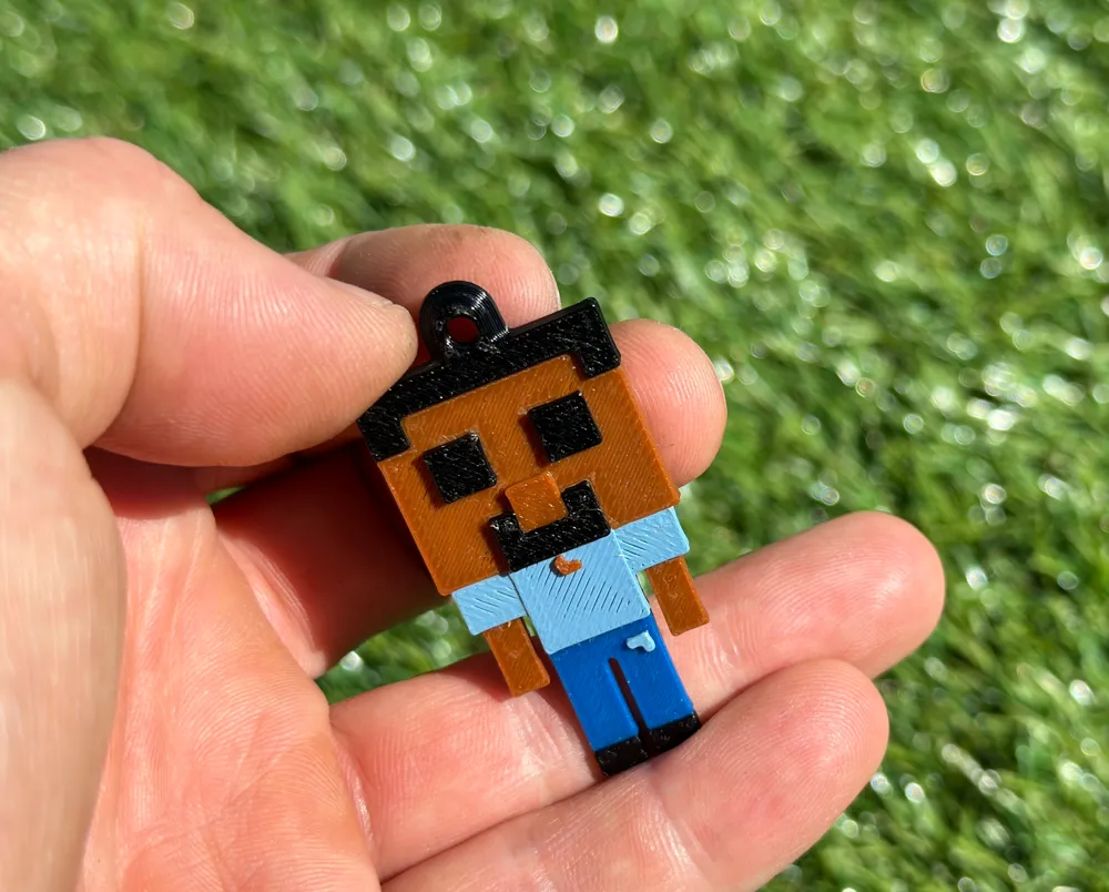 Best Minecraft keychain creeper skeleton steve by 3Dcrabi - MakerWorld