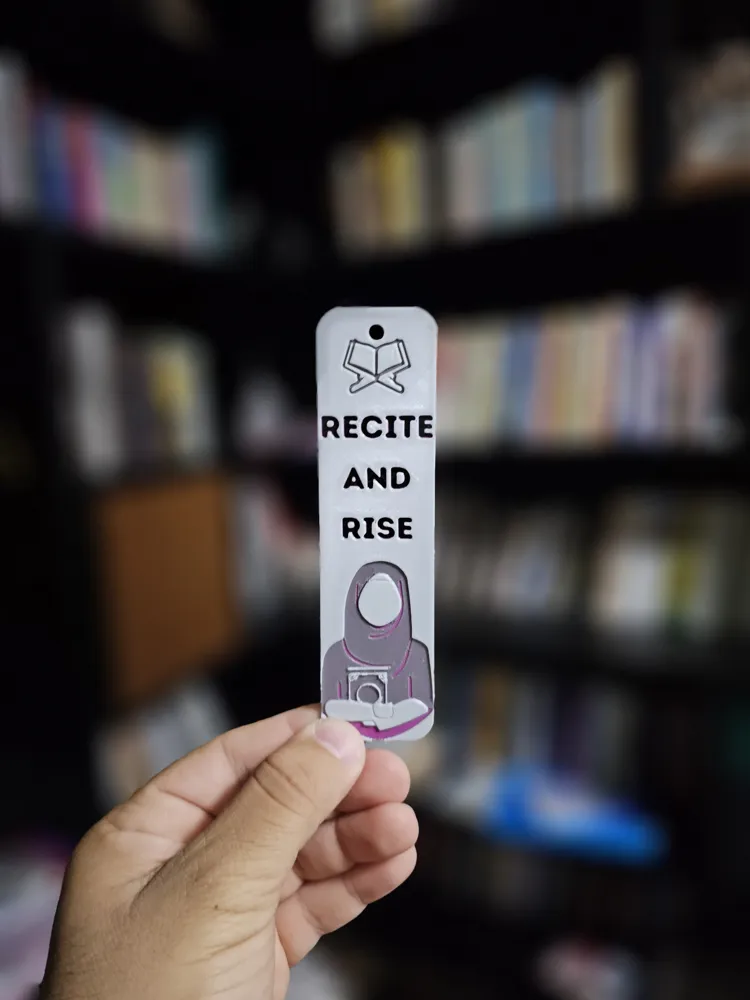 Recite and Rise — Bookmark (Female Version) by Dimensions_48 MakerWorld ...