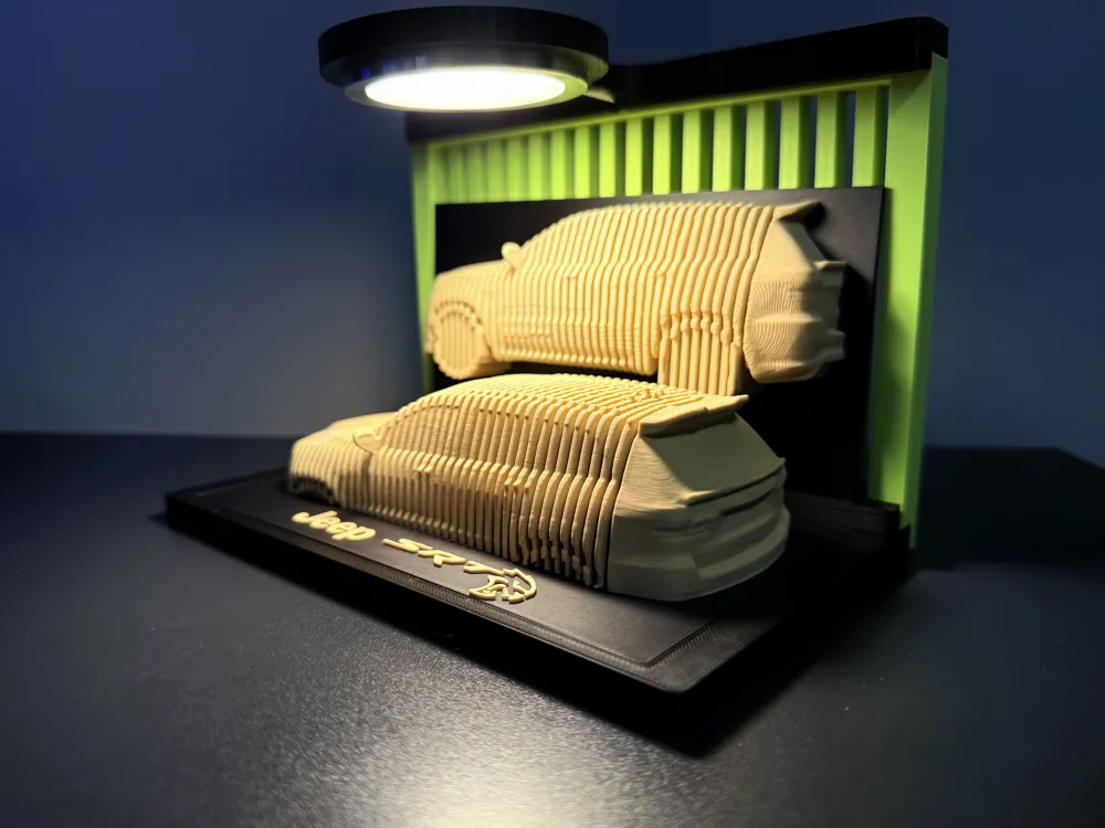 Jeep Grand Cherokee SRT (Wk2) Layered Car model! - Free 3D Print Model ...