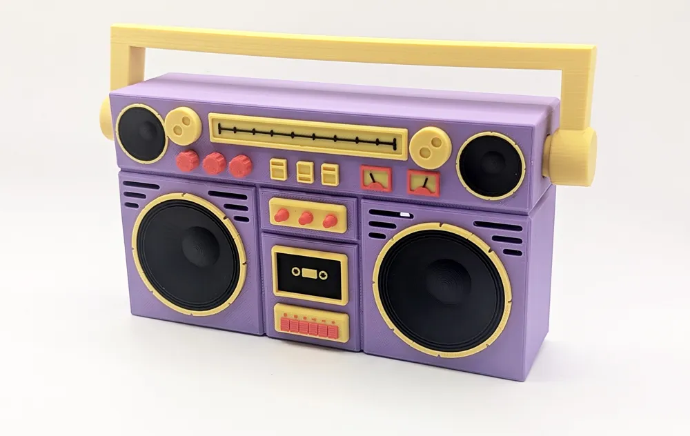 80s style boombox by ThaFresh MakerWorld: Download Free 3D Models