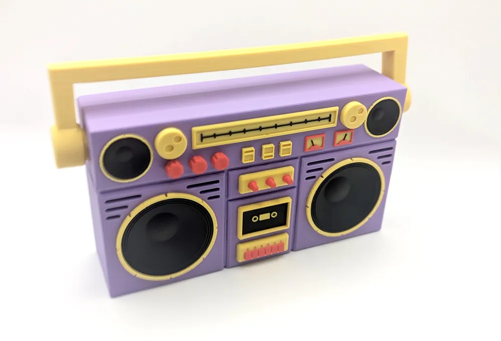 80s style boombox by ThaFresh MakerWorld: Download Free 3D Models