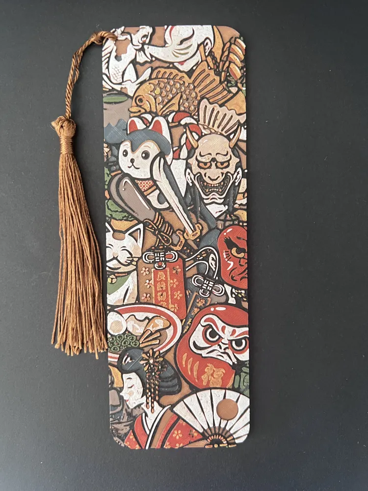 Little Spirits of Japan - Bookmark - Free 3D Print Model - MakerWorld
